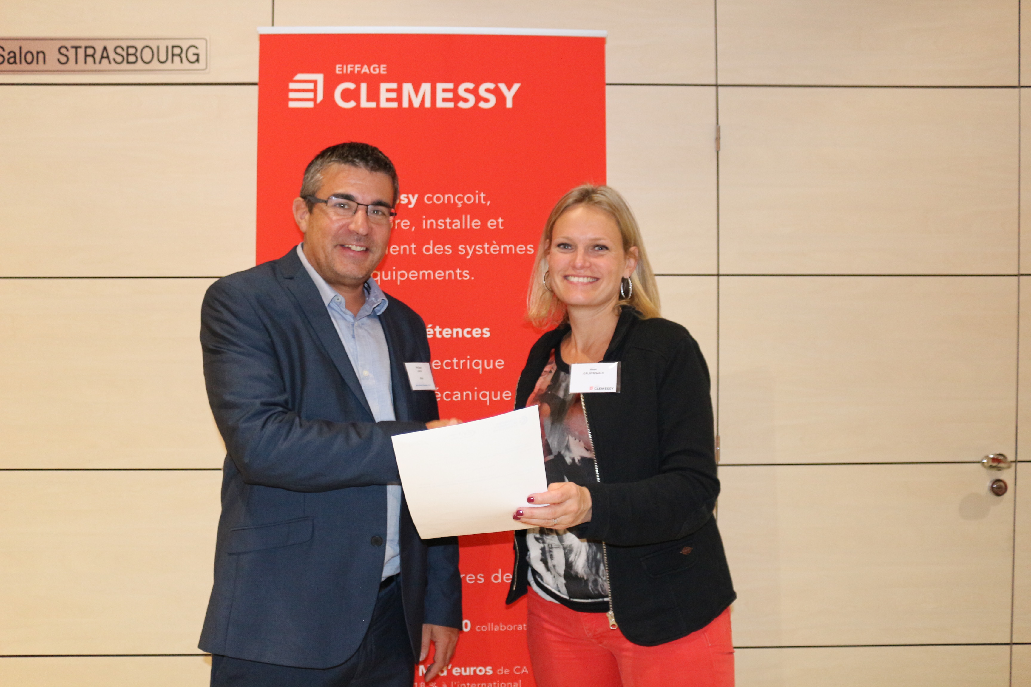 CLEMESSY remet un chèque de taxe d'apprentissage à l'INSA Strasbourg ...