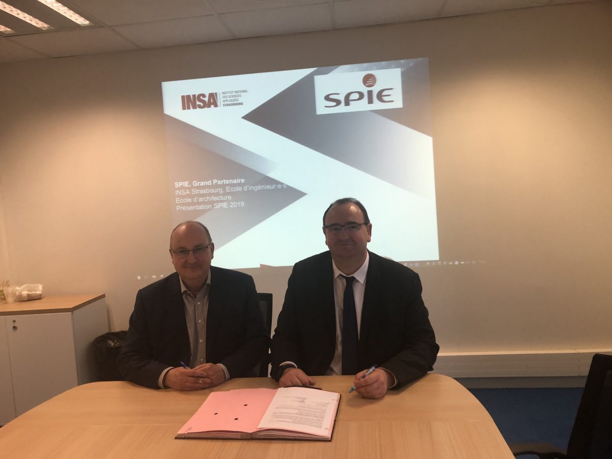 SPIE signe une convention de partenariat avec l'INSA Strasbourg ...