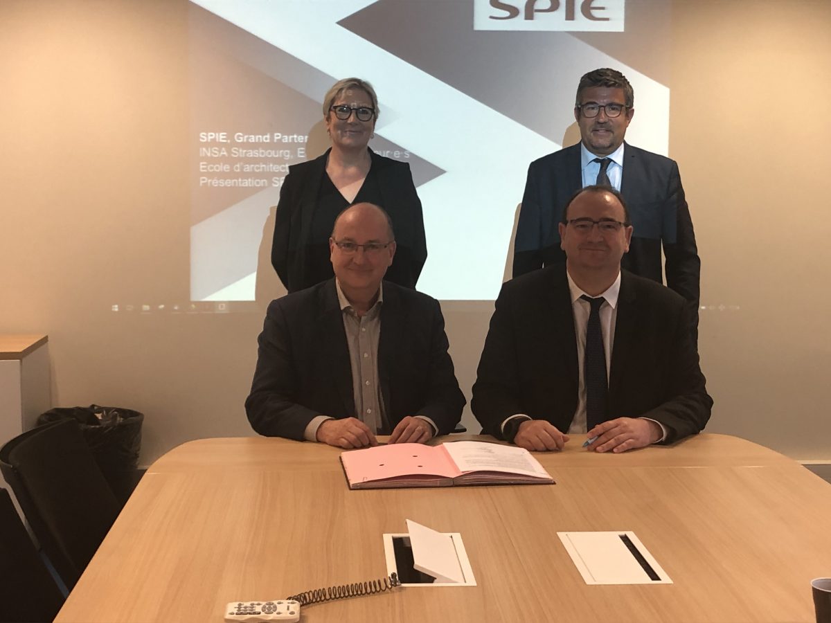 SPIE signe une convention de partenariat avec l'INSA Strasbourg - EntreprisesEntreprises
