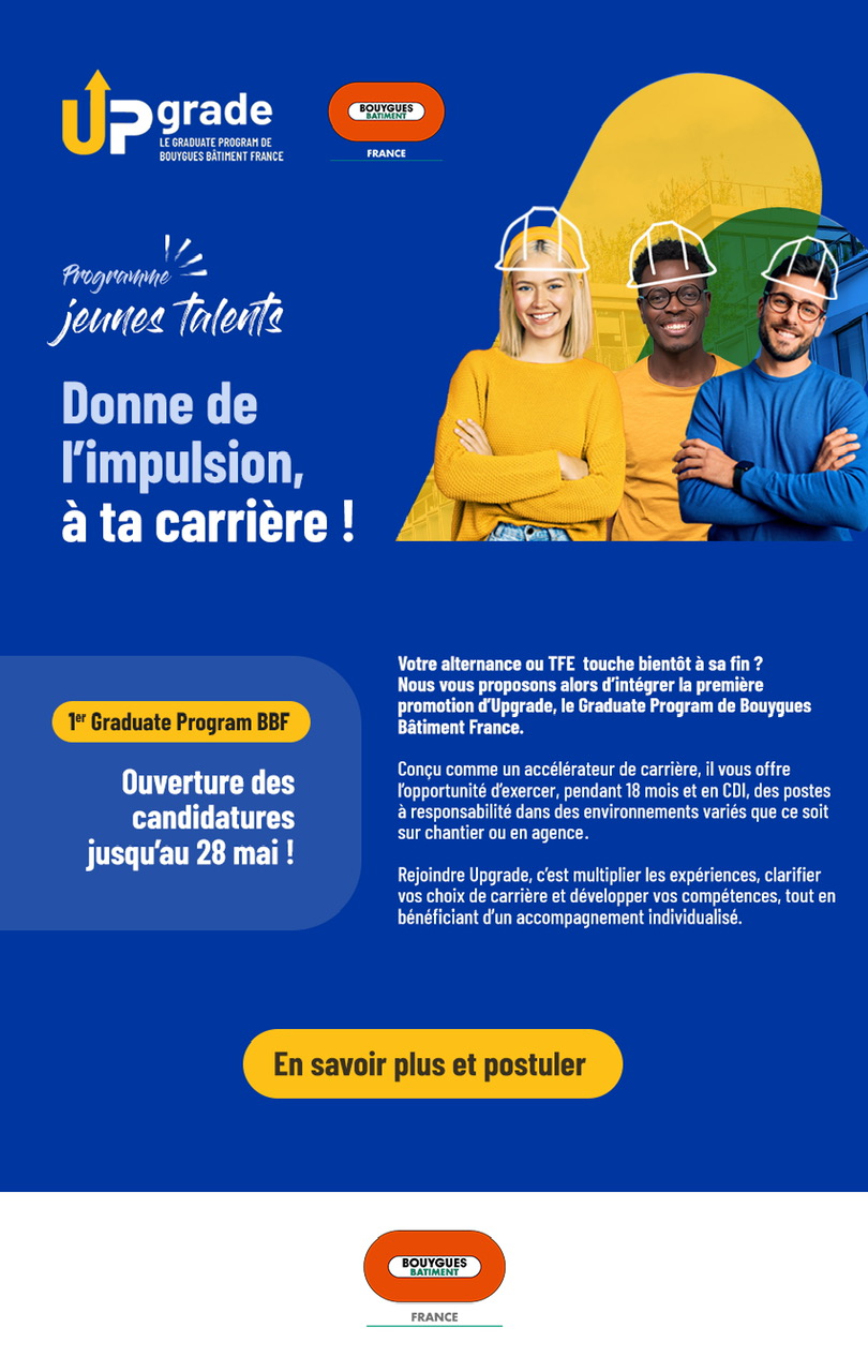 Lancement du Graduate Program Bouygues Bâtiment France ...