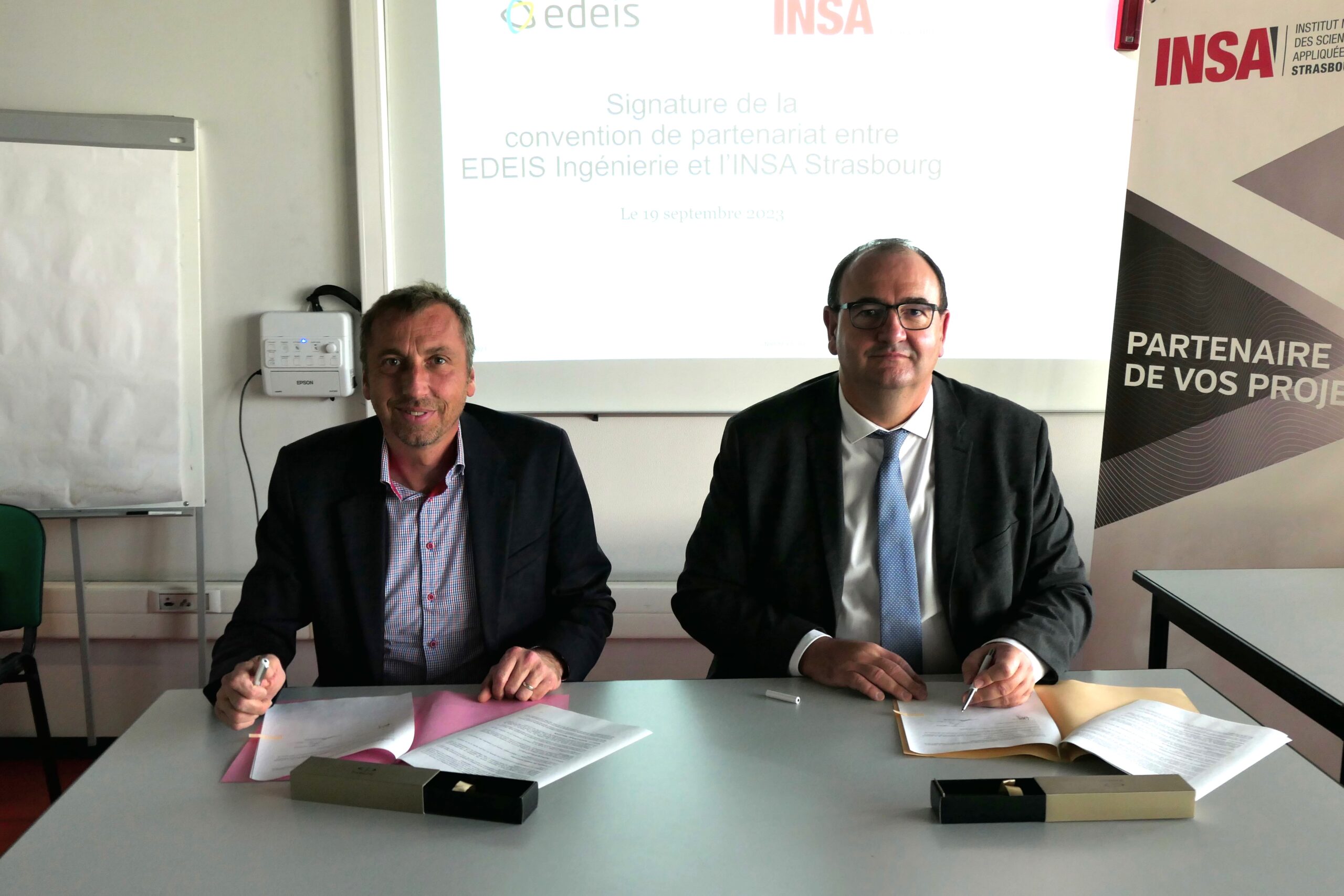 EDEIS et l'INSA Strasbourg signent une convention de partenariat ...